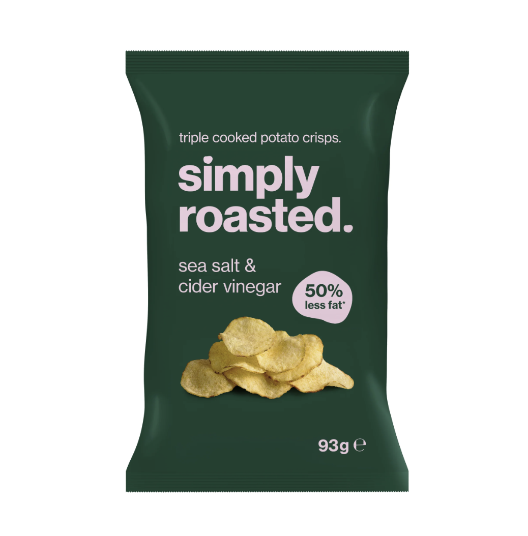 Simply Roasted - Sea Salt & Cider Vinegar 12 x 93g - Foodies