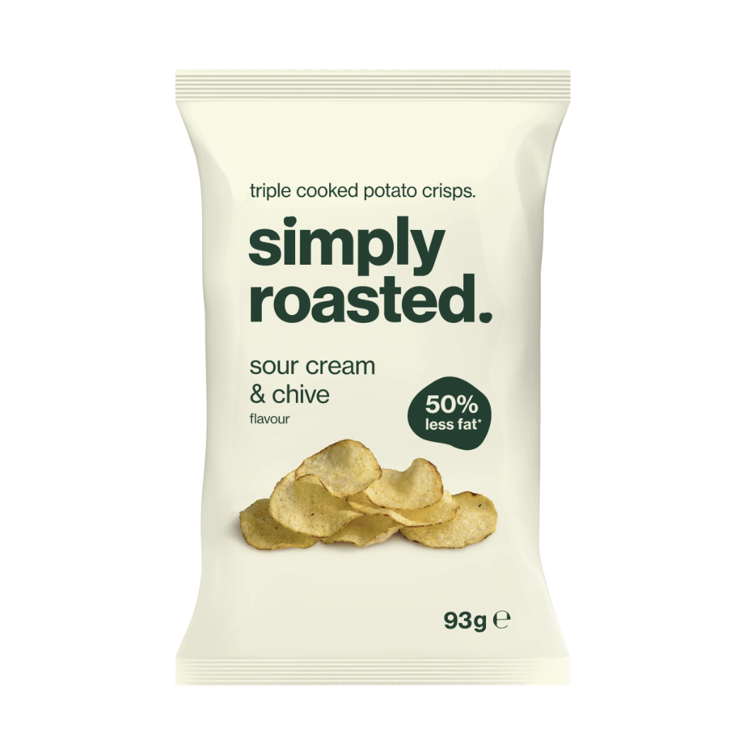 Simply Roasted - Sour Cream & Chive 12 x 93g - Foodies