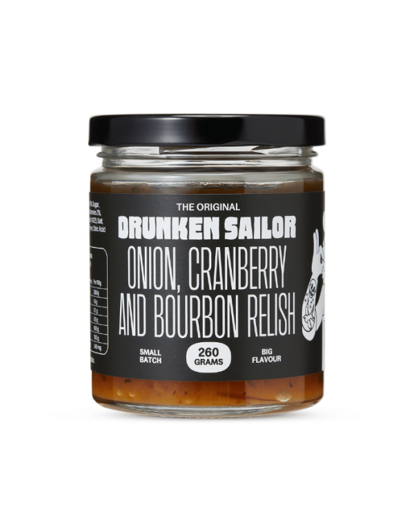 Drunken Sailor Relish - Onion Cran. & Bourbon 260g 6/ctn ** NEW LOWER ...