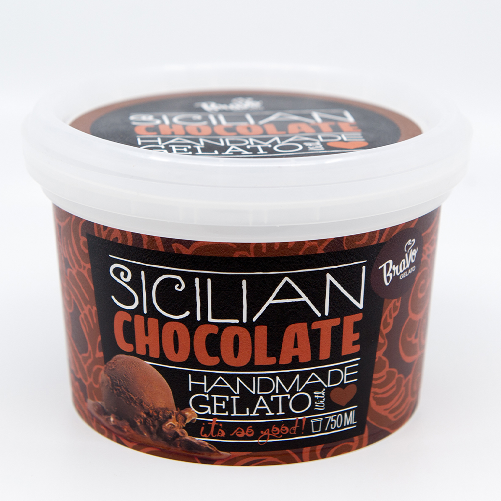 Bravo Gelato - Sicilian Chocolate 750ml x 6 - Foodies